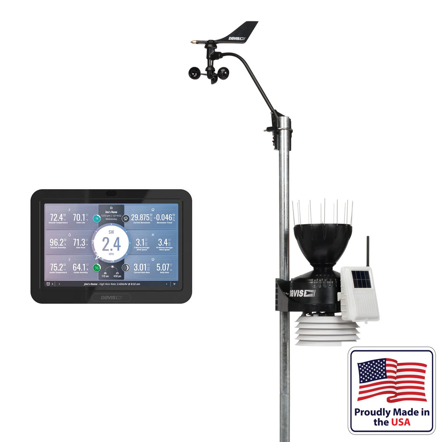 Davis 6252 Vantage Pro2 Wireless Weather Station w/ Standard Radiation ...